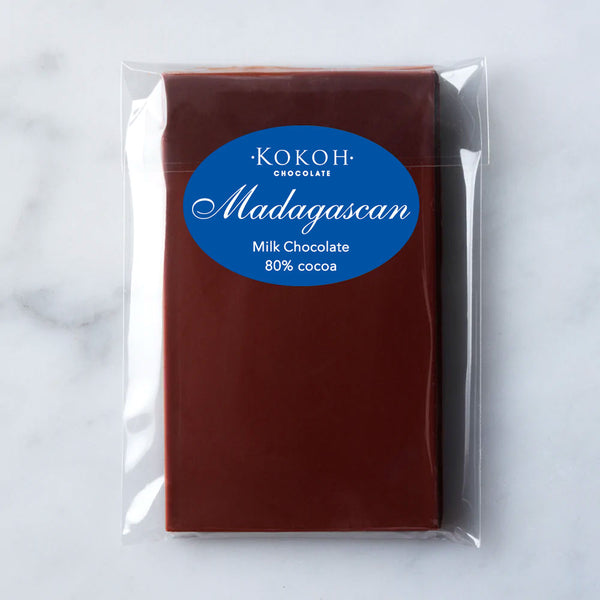 Madagascan Milk Chocolate 80% Cocoa Raisetrade - Kokoh Chocolate